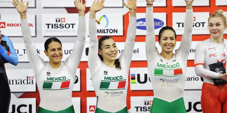 Ciclistas mexicanas conquistan medalla de oro en Copa de Naciones