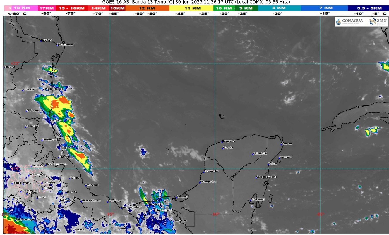 Clima para hoy en Cancún y Quintana Roo: Ambiente caluroso con chubascos